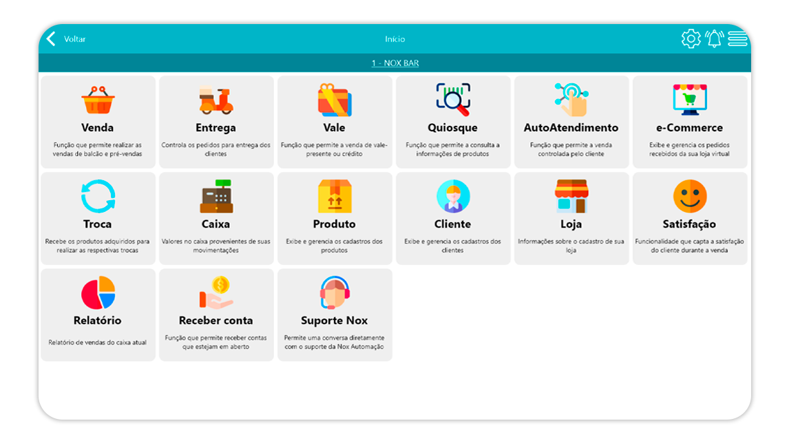 Sistema para loja de roupas | NoxMob Varejo